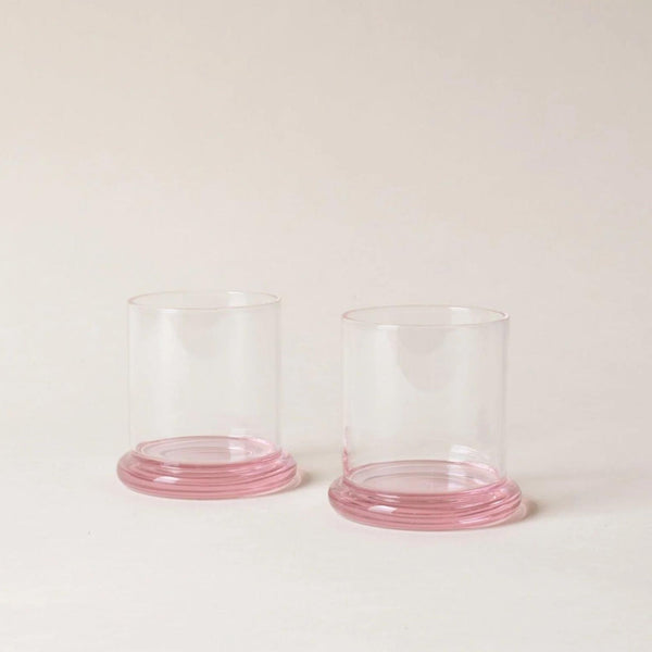 Sophie Lou Jacobsen, Drinking Glass Set, Fritter Tumbler, Pink – DOMA